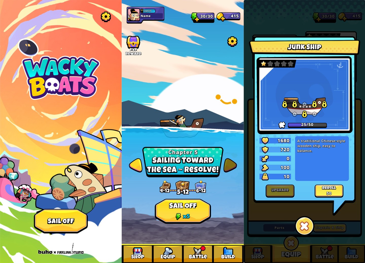 Wacky Boats 怪怪船大作戰｜自由造船 × 物理混戰 × 30 秒競技爽感 – buho